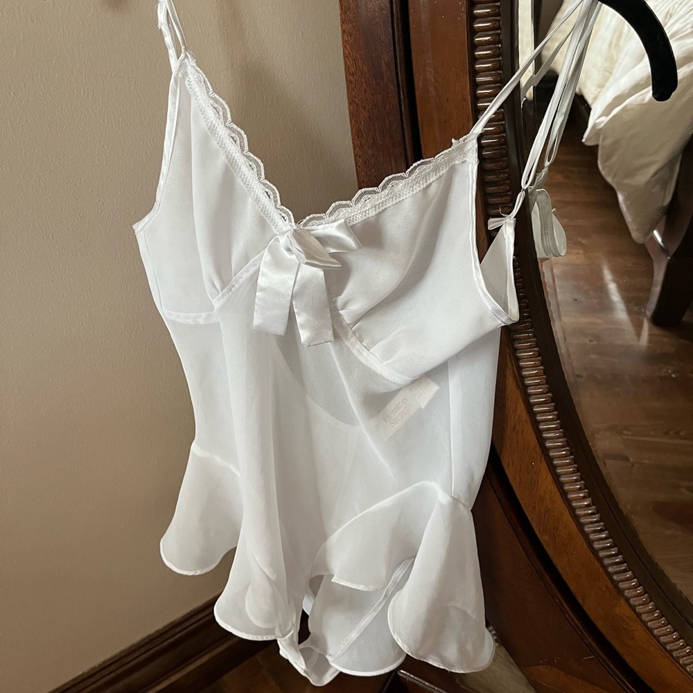 Victoria's Secret Vintage Lingerie Teddy Bridal S - Gem